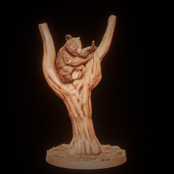 3D Printable Australian Animals plus bases by Key Capas