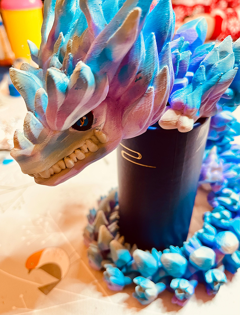 3d Printable Articulated Dragon 006 By Torua3d