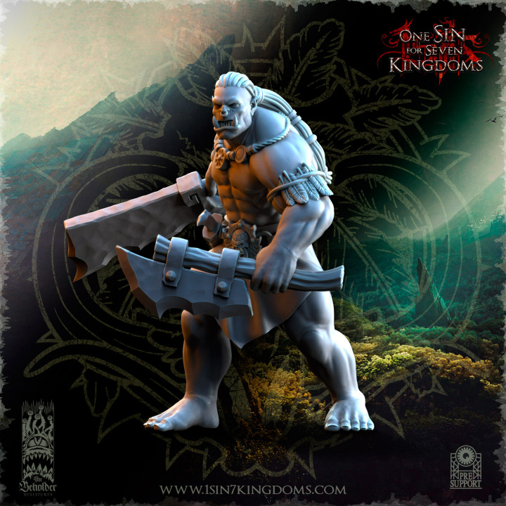 3D Printable Salanaar Orcs Warriors by The Beholder Miniatures