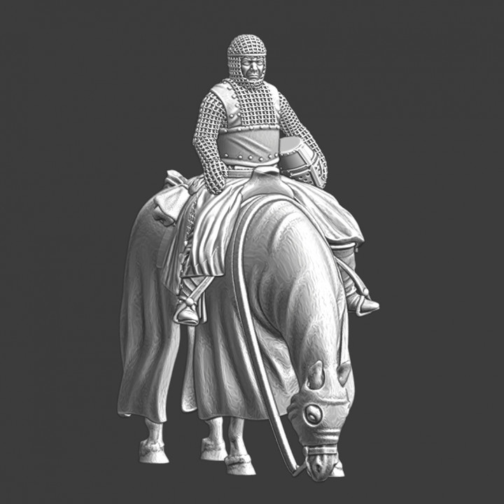 3D Printable Medieval Teutonic Knight - helmet in hands by Northern ...