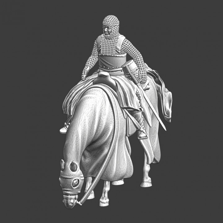 3D Printable Medieval Teutonic Knight - helmet in hands by Northern ...