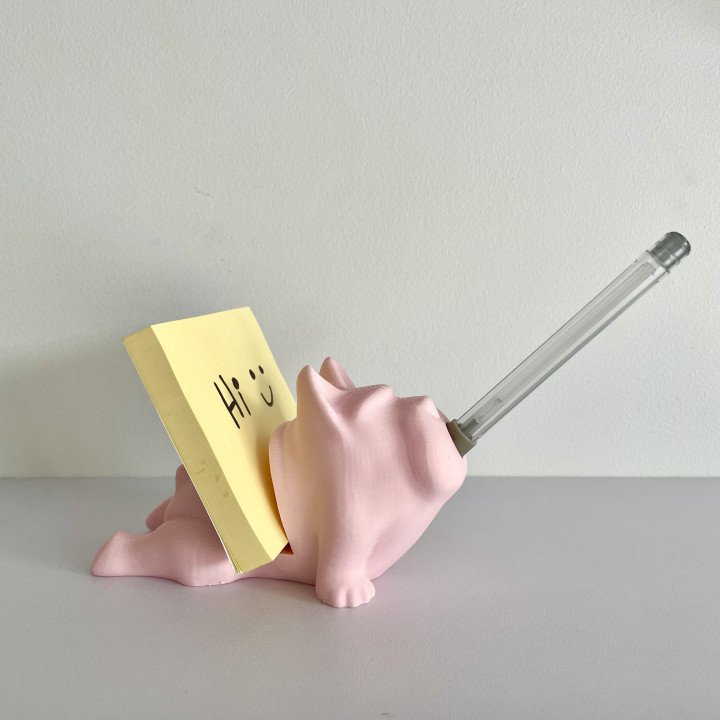 3D Printable Dog Yoga Phone Holder / Pencil Holder / Figurine No ...