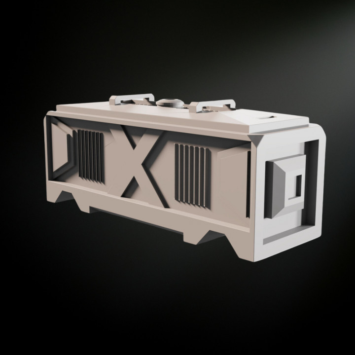 3D Printable Sci-Fi Crates by WargamesCo