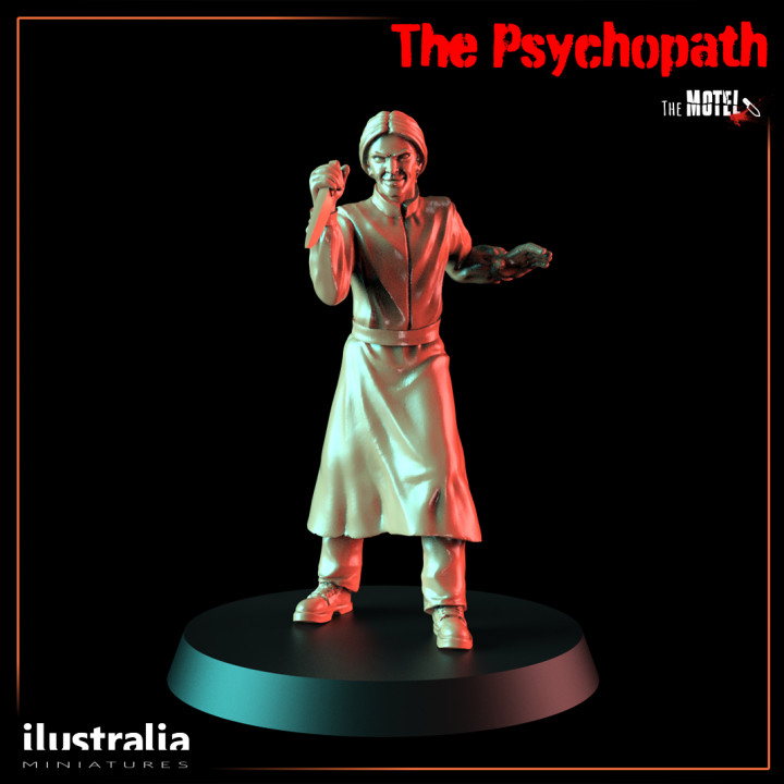 3D Printable The Psychopath by ilustralia miniatures