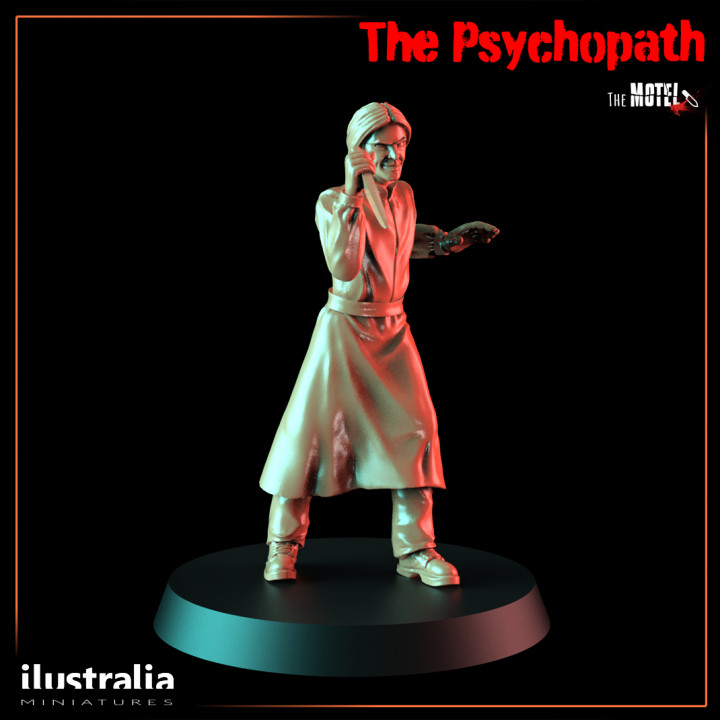 3D Printable The Psychopath by ilustralia miniatures