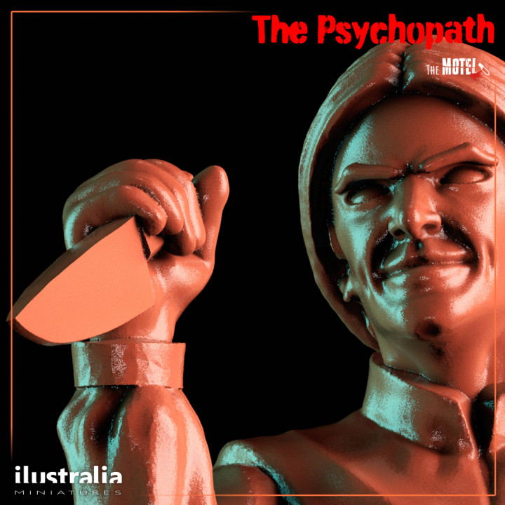3D Printable The Psychopath by ilustralia miniatures