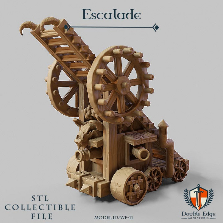 3D Printable Escalade by Double Edge Miniatures