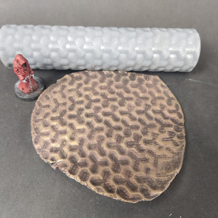 3D Printable DnD terrain rollers – Ground and Roads by 3Demon
