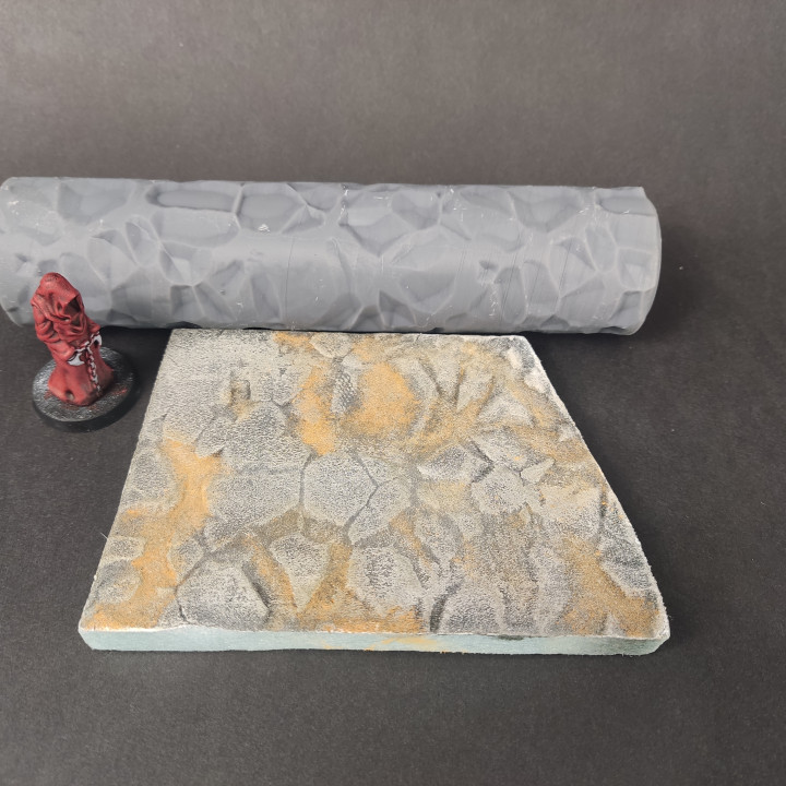 3D Printable DnD terrain rollers – Ground and Roads by 3Demon