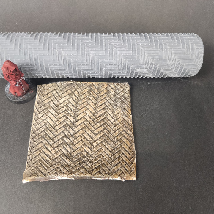 3D Printable DnD terrain rollers – Ground and Roads by 3Demon