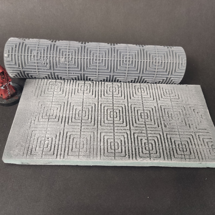 3D Printable DnD terrain rollers – Tiles by 3Demon