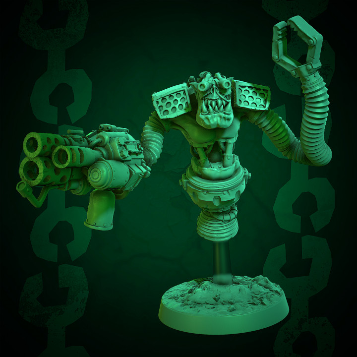 3D Printable MrModulork's Boostag Orc Cyborg by MrModulork