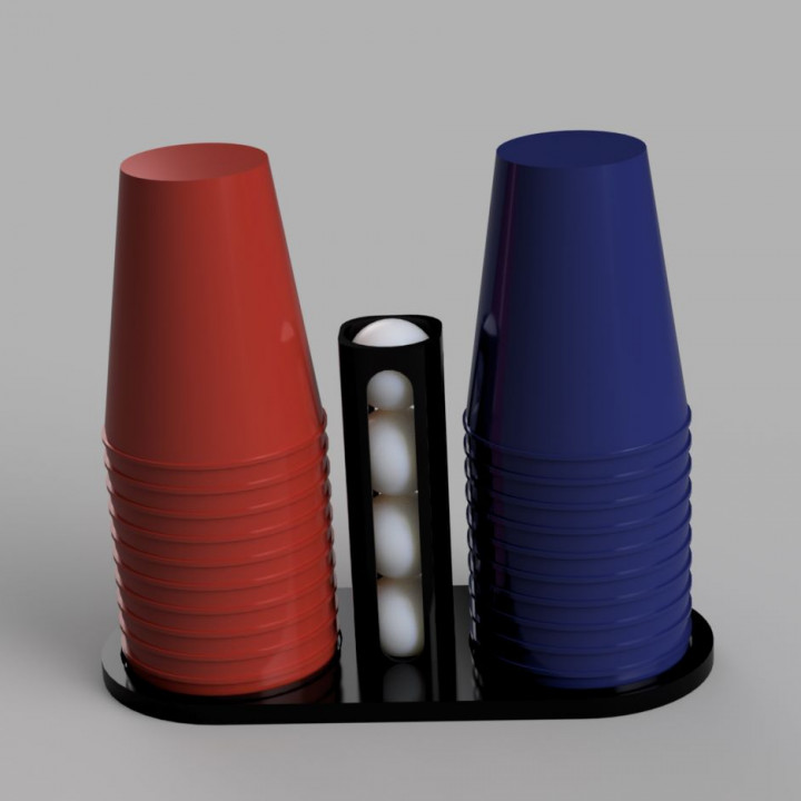 3D Printable Redcup (Beerpong cups) stand by Ver Flix