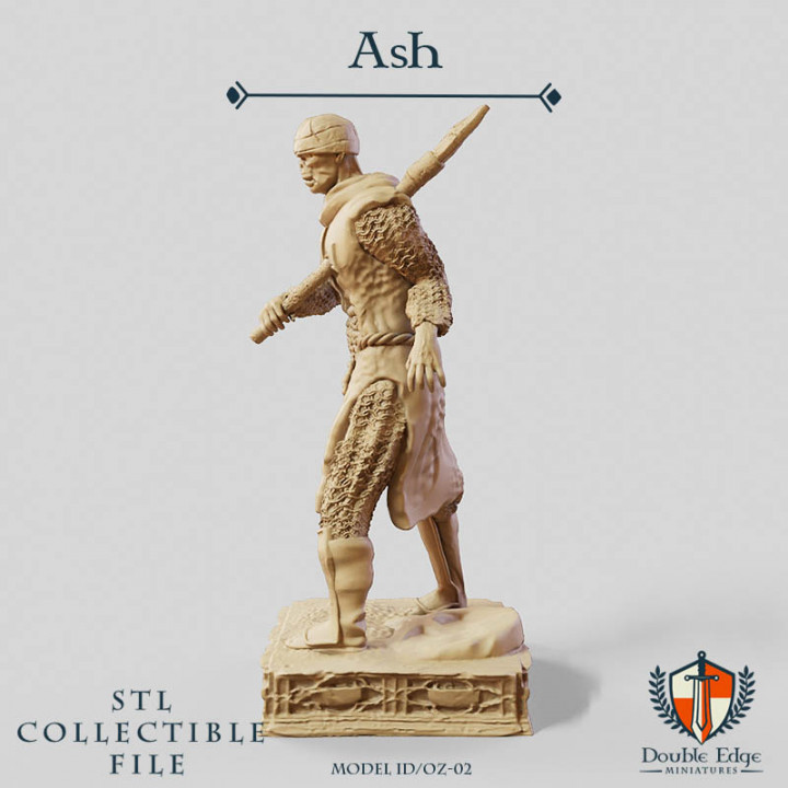 3D Printable Ash by Double Edge Miniatures