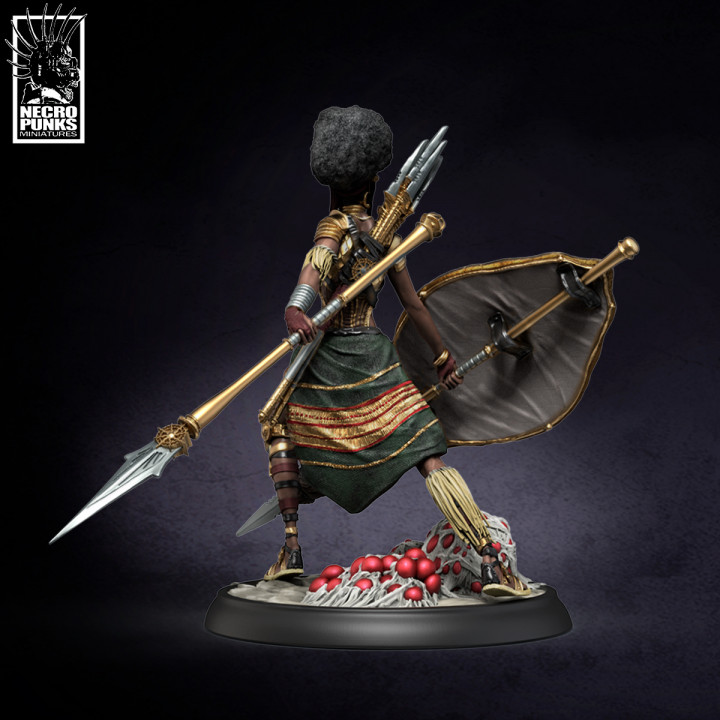 3D Printable SPIDER QUEEN LAIR - SUN ORDER HUNTER by Necropunks Miniatures