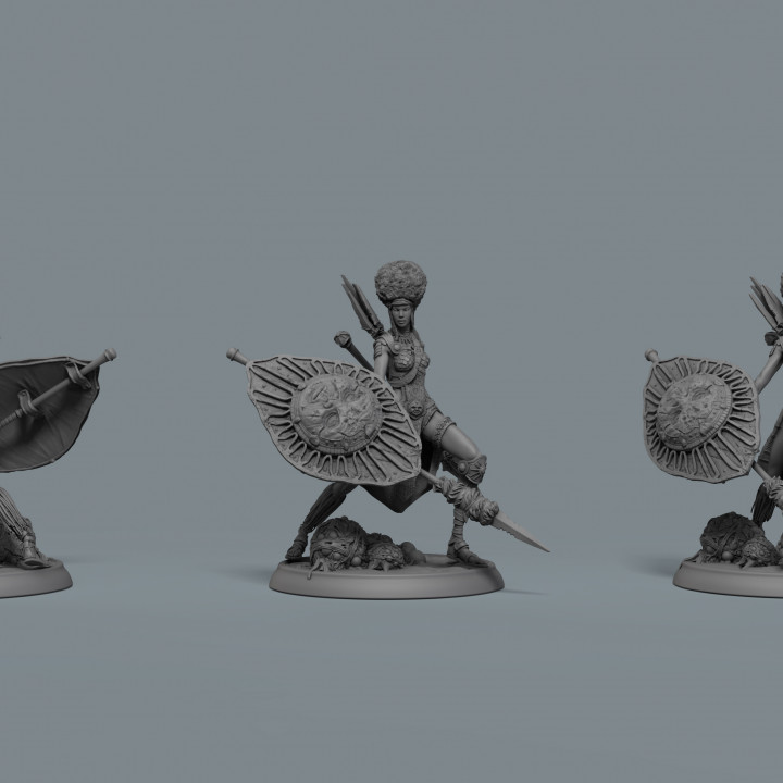3D Printable SPIDER QUEEN LAIR - SUN ORDER HUNTER by Necropunks Miniatures