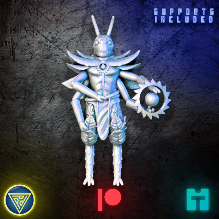 3D Printable Grasshopper Aliens Set by Print Paint Play