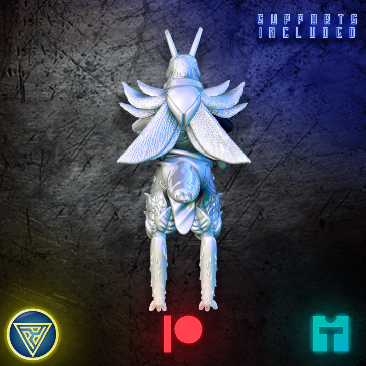 3D Printable Grasshopper Aliens Set by Print Paint Play