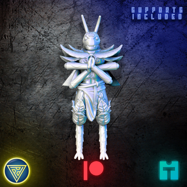 3D Printable Grasshopper Aliens Set by Print Paint Play