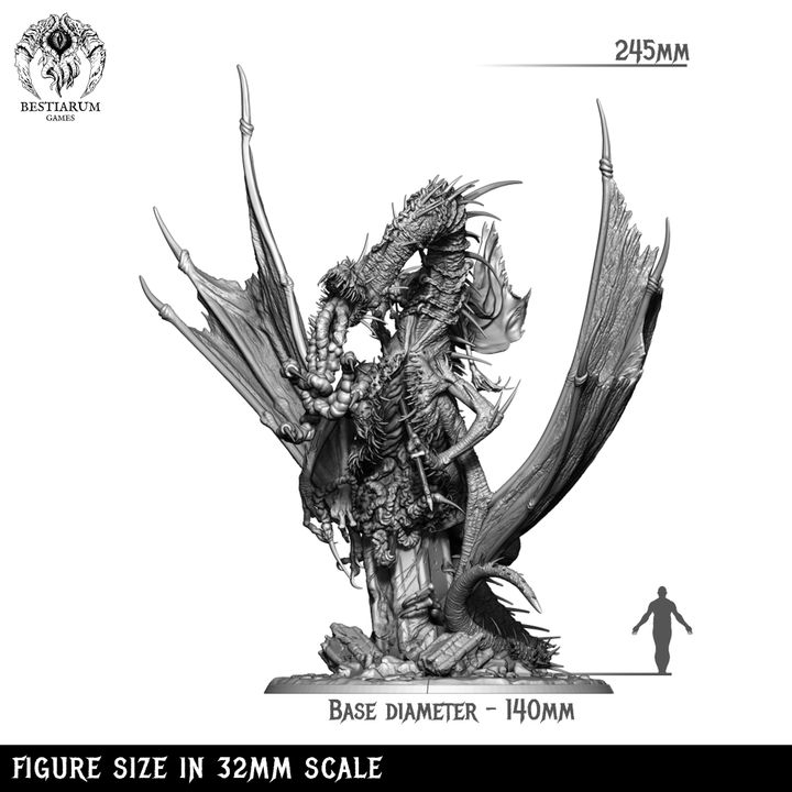 3D Printable Bloodsucker Dragon | Abhorrents | Vampire by Bestiarum ...