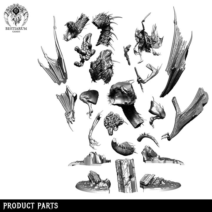 3D Printable Bloodsucker Dragon | Abhorrents | Vampire by Bestiarum ...