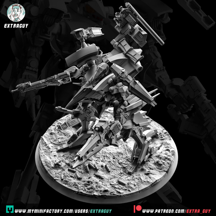 3D Printable Spikey Robot 75mm by Extra Guy