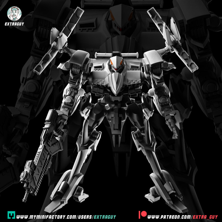 3D Printable Spikey Robot 100mm by Extra Guy