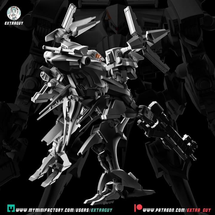 3D Printable Spikey Robot 100mm by Extra Guy