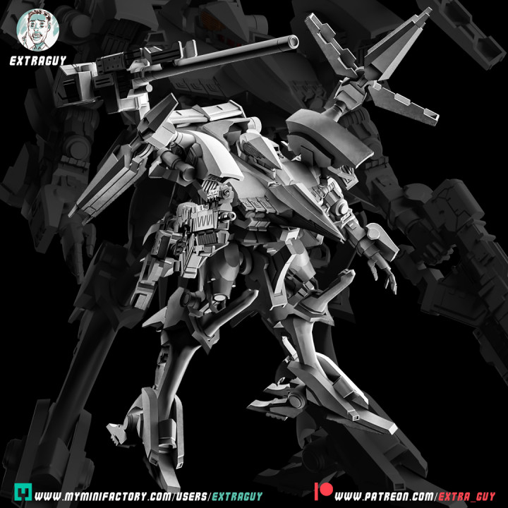 3D Printable Spikey Robot 100mm by Extra Guy