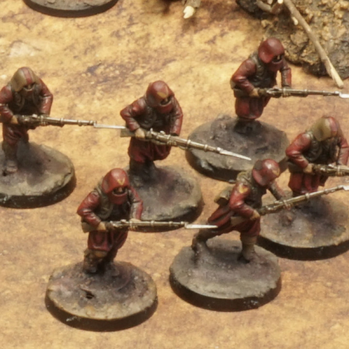 3D Printable SLUDGE Imperial Shock Trooper Conversion Heads by sean sutter