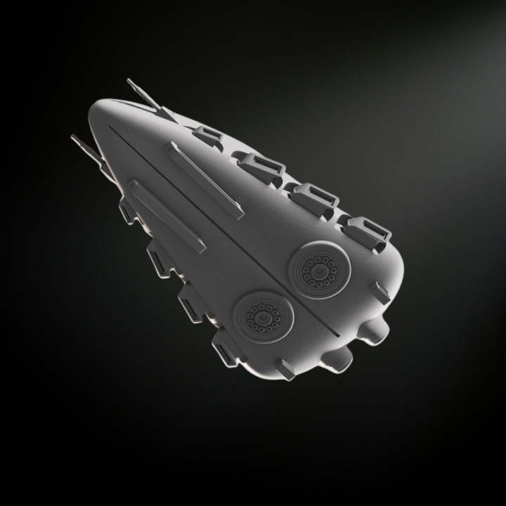 3D Printable Sci-Fi Spaceship III by WargamesCo