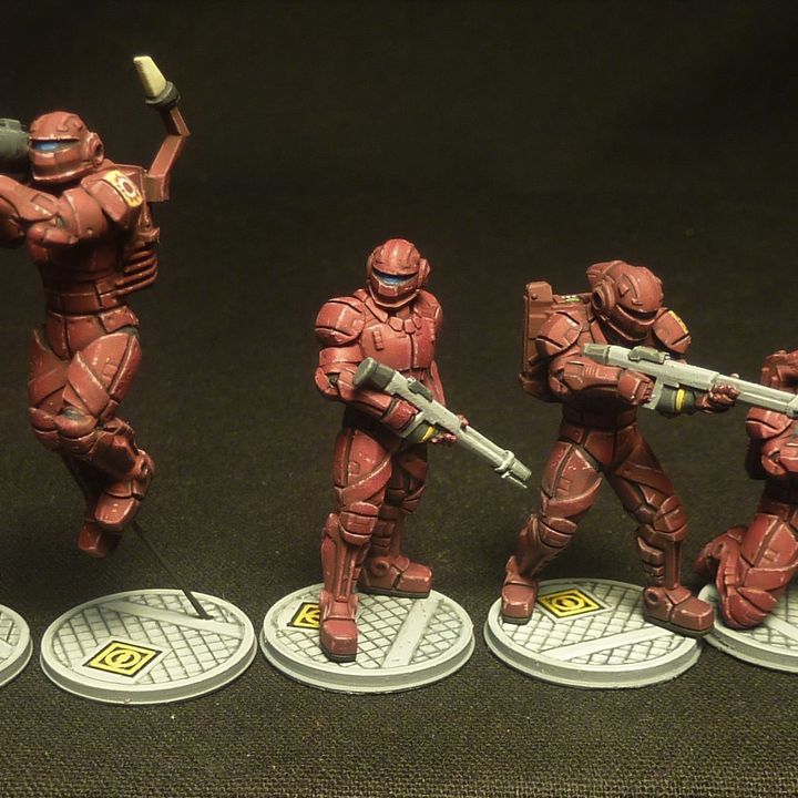 3D Printable Imperial Star Marine in Action with ELS Traveller ...