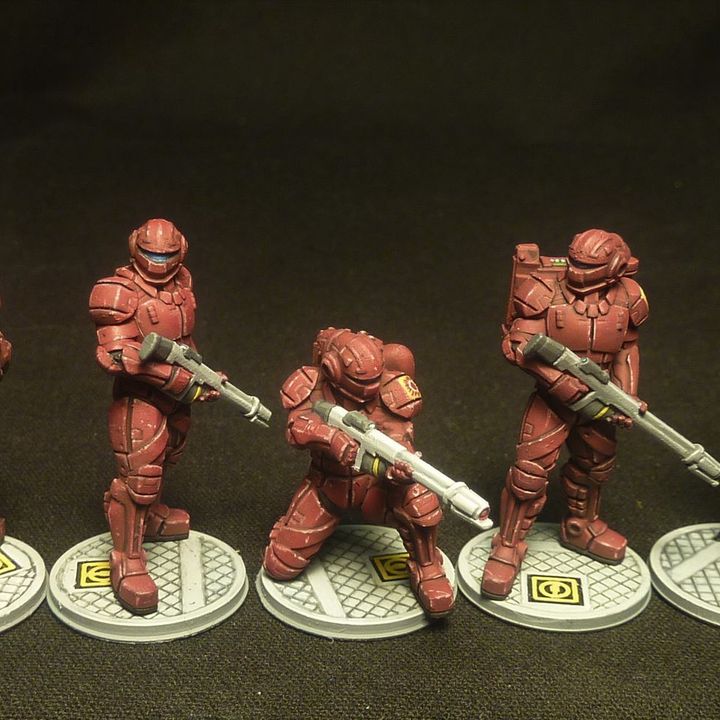 3D Printable Imperial Star Marine with Grav Pack Traveller Miniature by ...