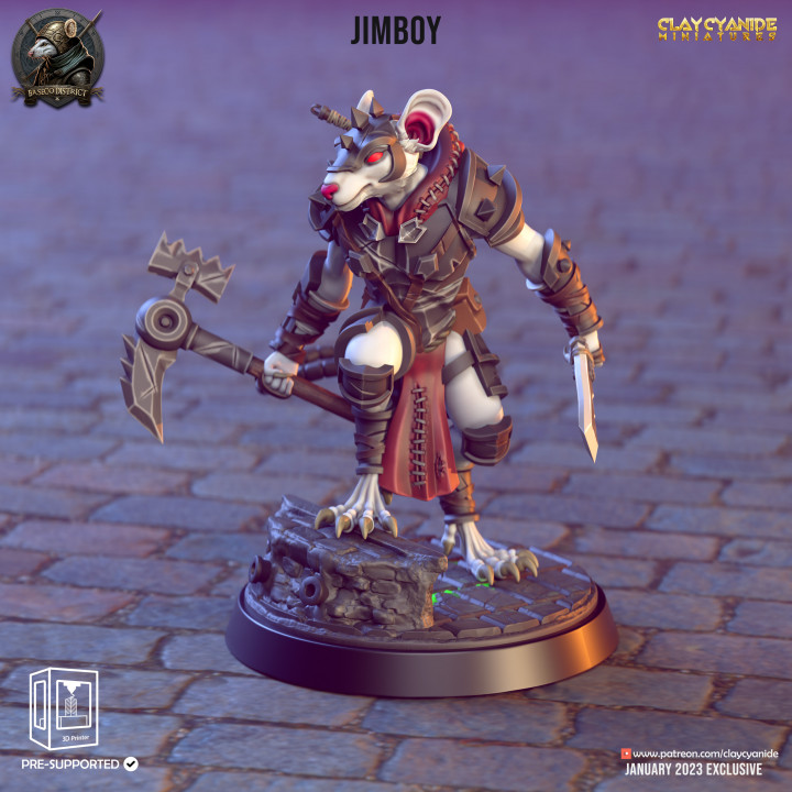 3D Printable Jimboy by Clay Cyanide Miniatures