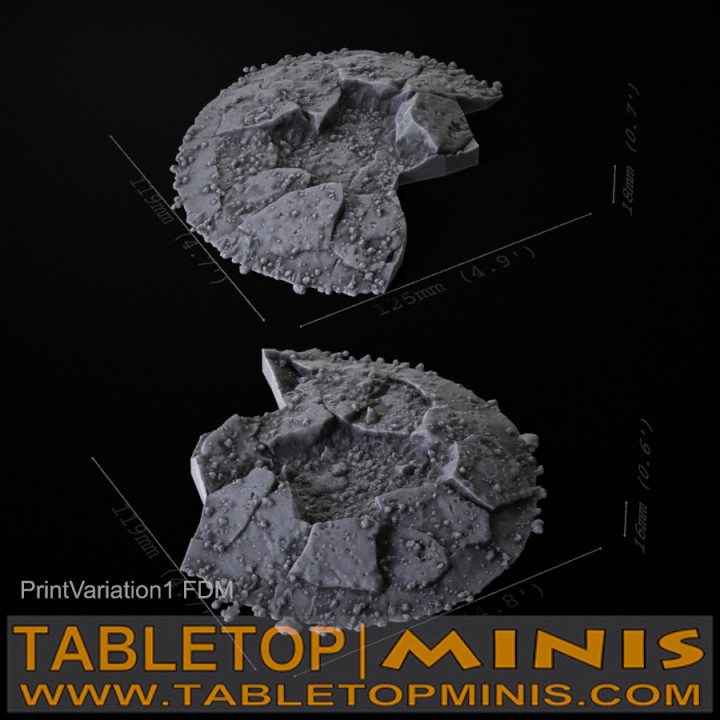 3D Printable Crater 3 by TableTopMinis