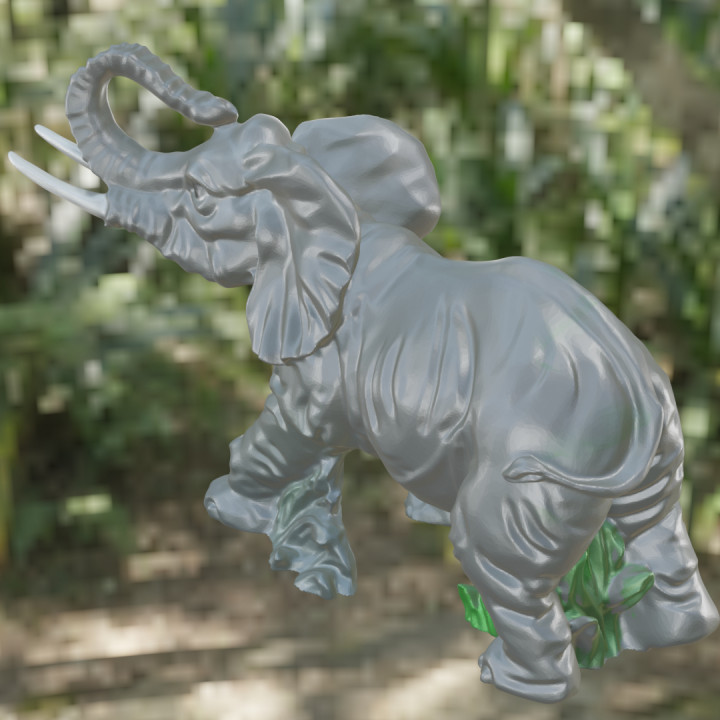 3D Printable Elephant by anthony