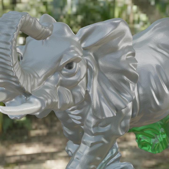 3D Printable Elephant by anthony