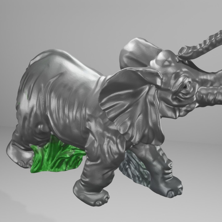 3D Printable Elephant by anthony