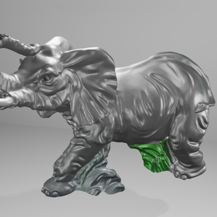 3D Printable Elephant by anthony