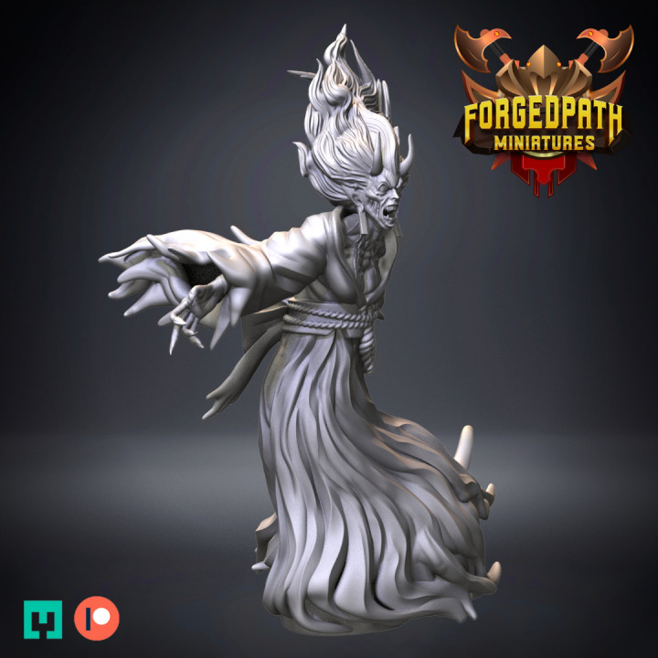 3D Printable Geisha Shades - Undead Vampire by Forged Path Miniatures