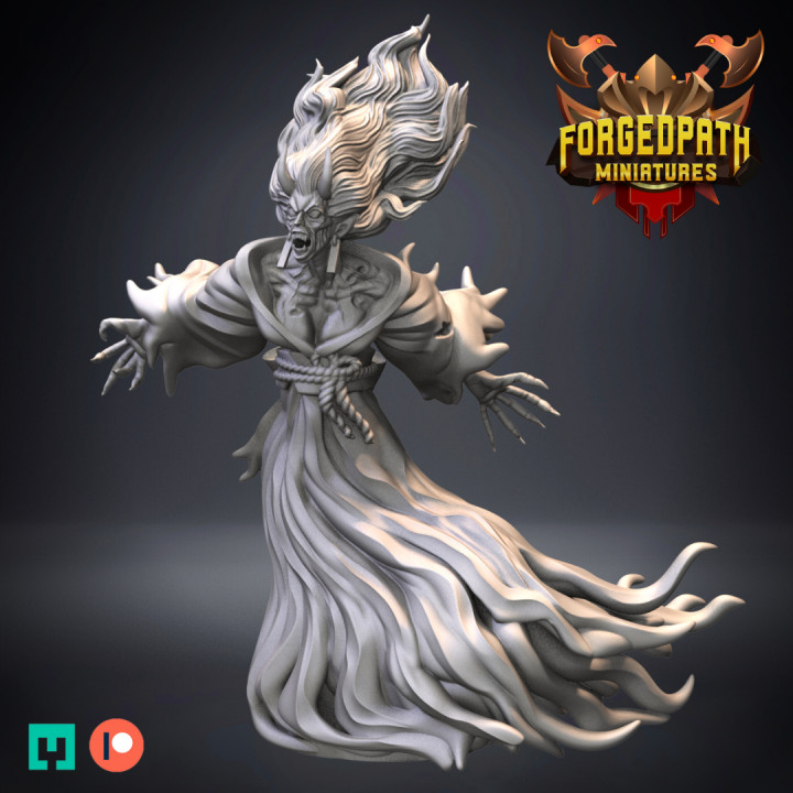 3D Printable Geisha Shades - Undead Vampire by Forged Path Miniatures