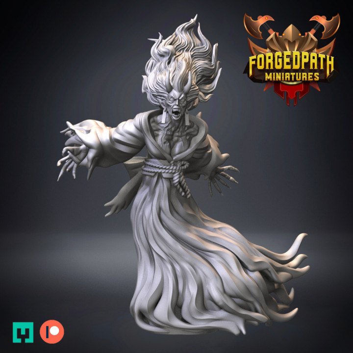 3D Printable Geisha Shades - Undead Vampire by Forged Path Miniatures