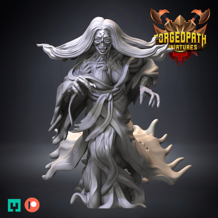 3D Printable Geisha Shades - Undead Vampire by Forged Path Miniatures