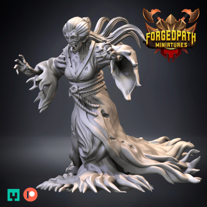 3D Printable Geisha Shades - Undead Vampire by Forged Path Miniatures