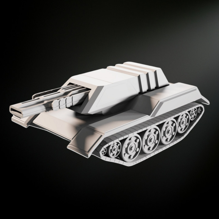 3D Printable Sci-Fi Tank II by WargamesCo