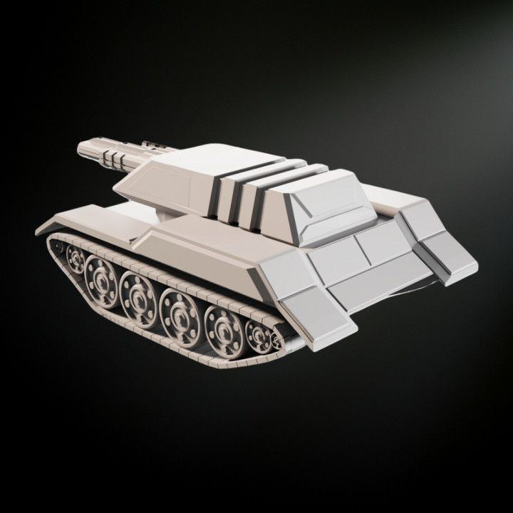 3D Printable Sci-Fi Tank II by WargamesCo