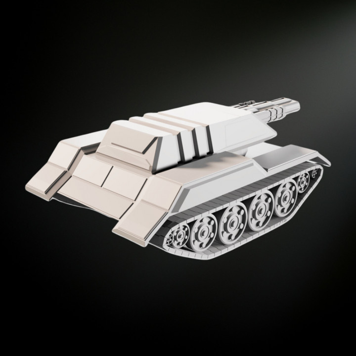 3D Printable Sci-Fi Tank II by WargamesCo