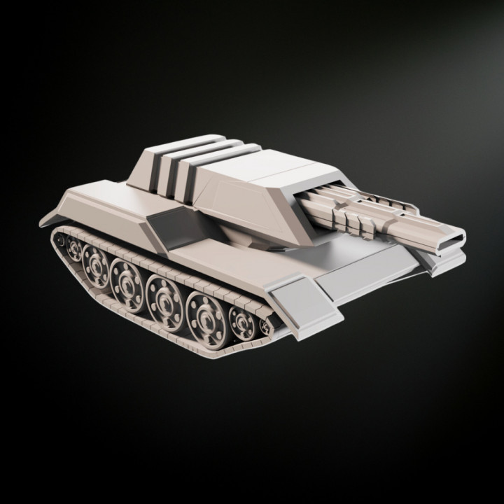 3D Printable Sci-Fi Tank II by WargamesCo