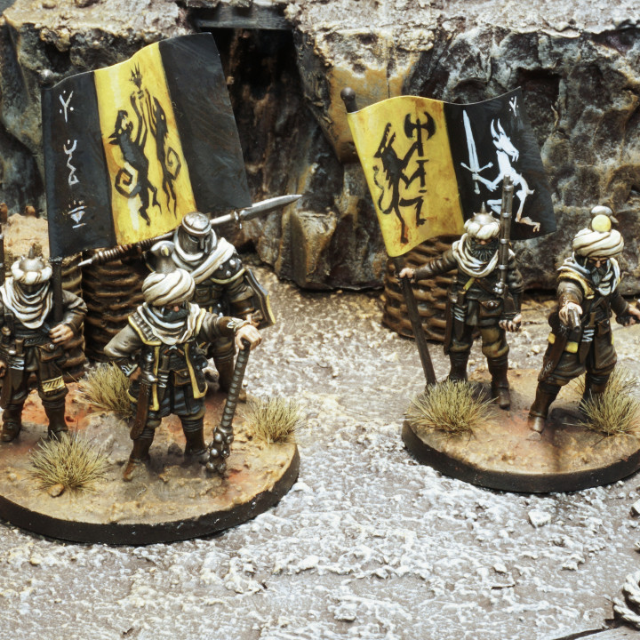 3D Printable SLUDGE Keth Commander and Bannerman by sean sutter