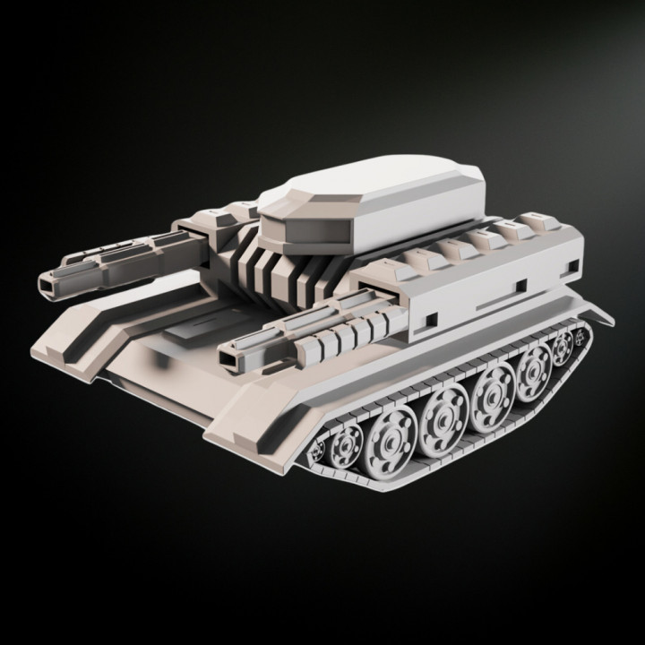 3D Printable Sci-Fi Tank IV by WargamesCo